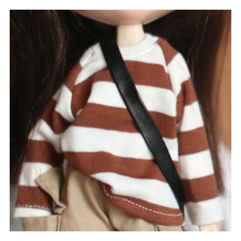 DLBell футболка из хлопка для кукол Blyth 1/6 Coffee Color T-shirt