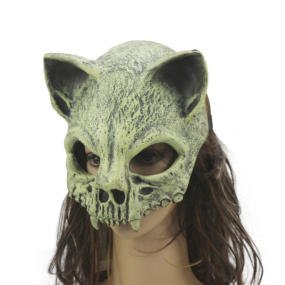 Косплей маска череп кошка ЭВА