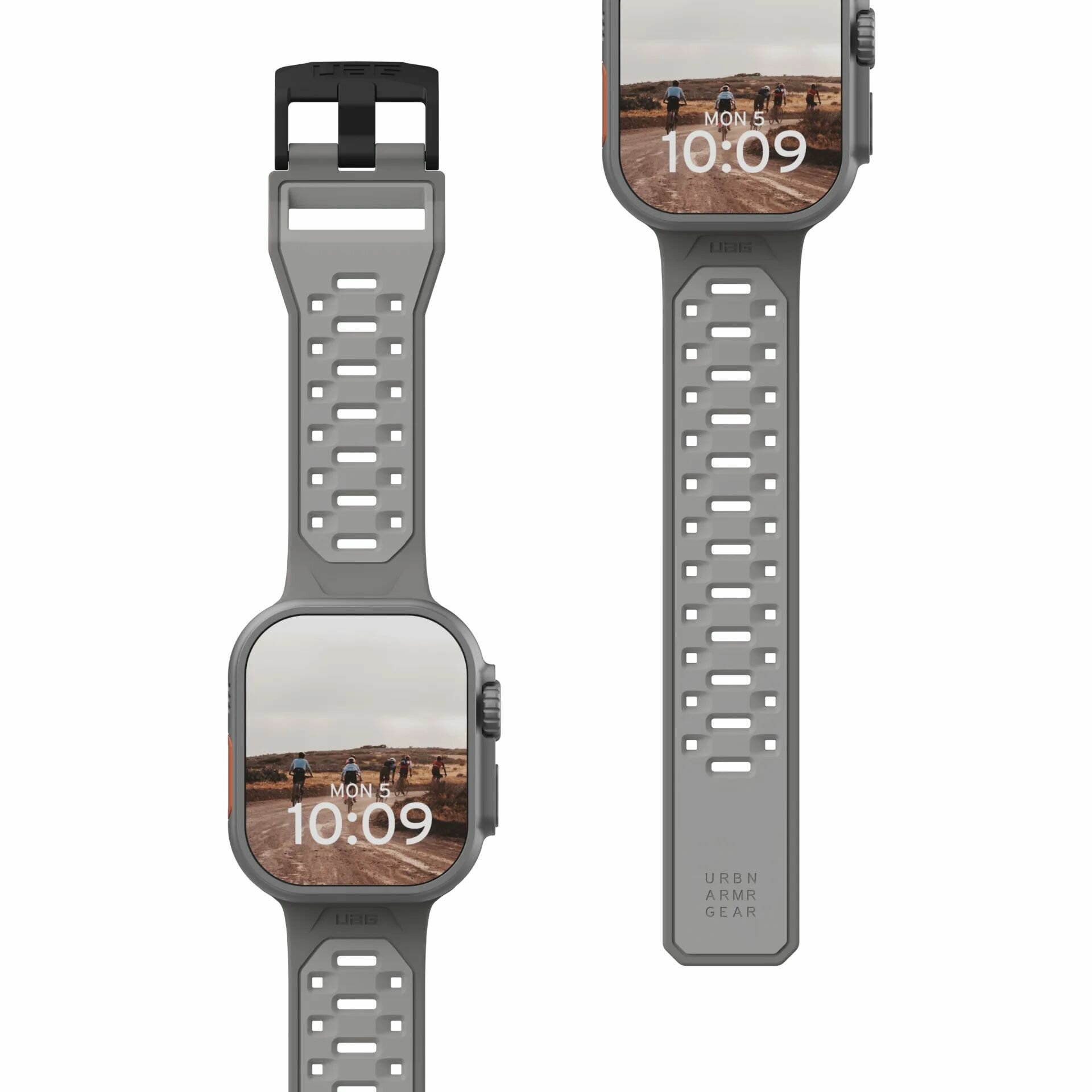 Ремень силиконовый UAG Civilian Strap 2022- для Apple Watch 49/45/44/42мм, цвет титан (Titanium)
