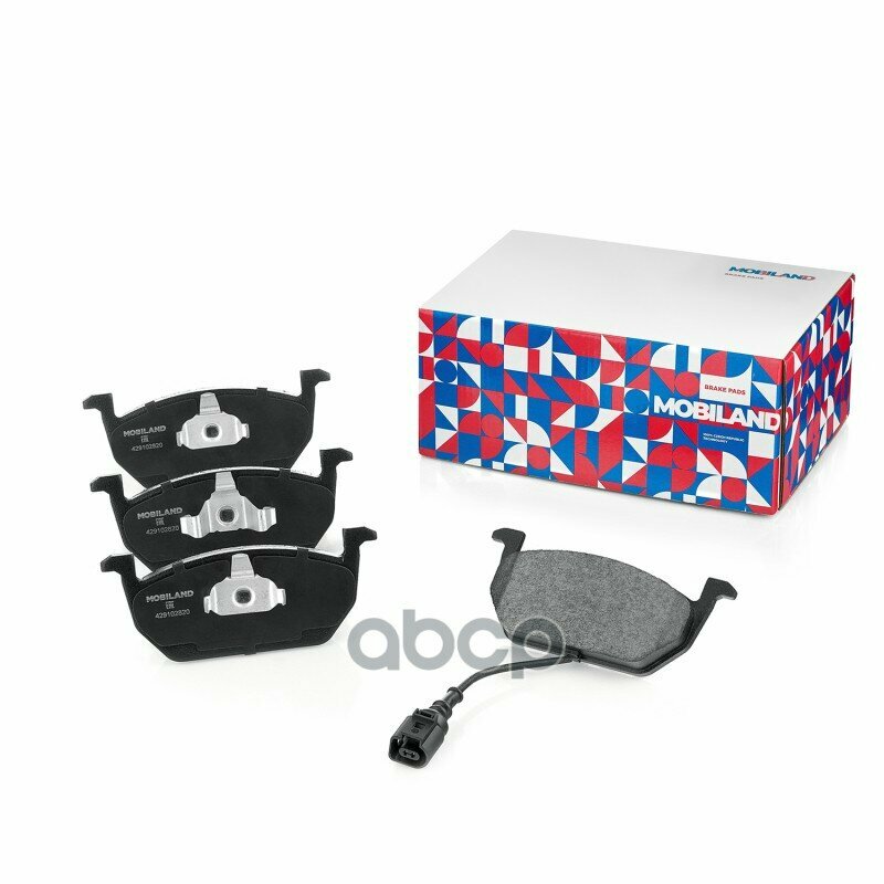 Колодки Тормозные Дисковые Передние (4 Шт.) С П/Шум. Пласт. Volkswagen Golf Vii (5G1, Bq1, Be1, Be2) MOBILAND арт. 429102820