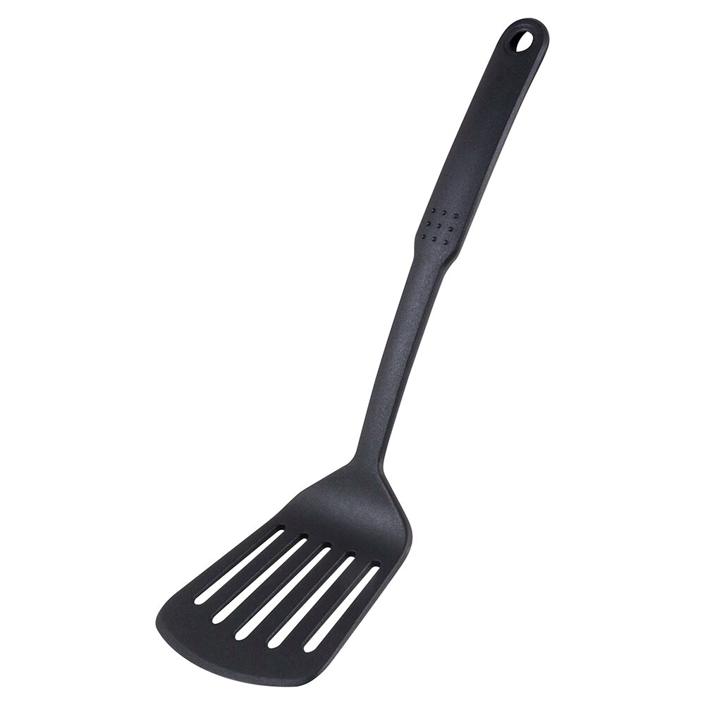 Лопатка кухонная Mallony, нейлоновая, цвет графит, длина 31 см, покрытие с эффектом антиналипания