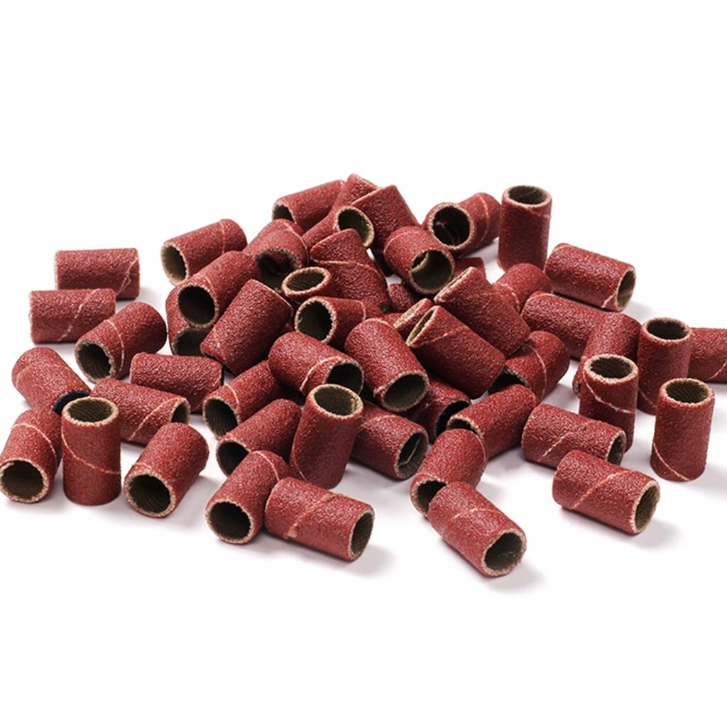 Набор инструментов для дизайна ногтей,100 абразивных колец для машинок для маникюра - зернистость 240, 1 упаковка