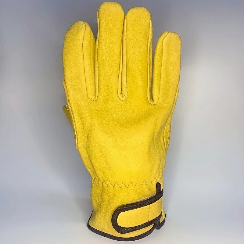 Кожаные рабочие перчатки Желтый, yellow