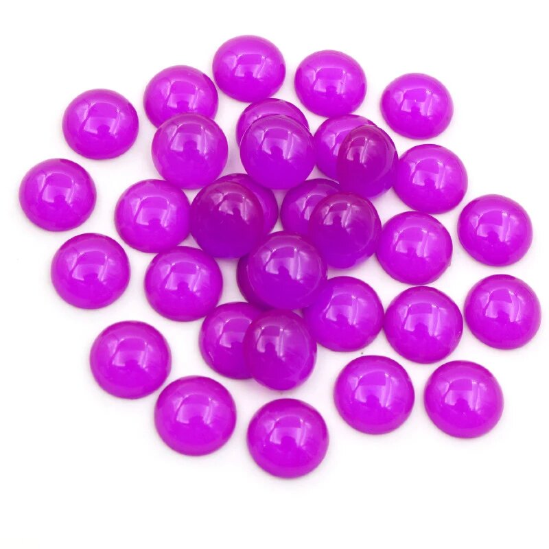 Кабошоны янтарного опала Wadsfred 8 мм 10 мм 12 мм Фиолетовый, 8mm, 13