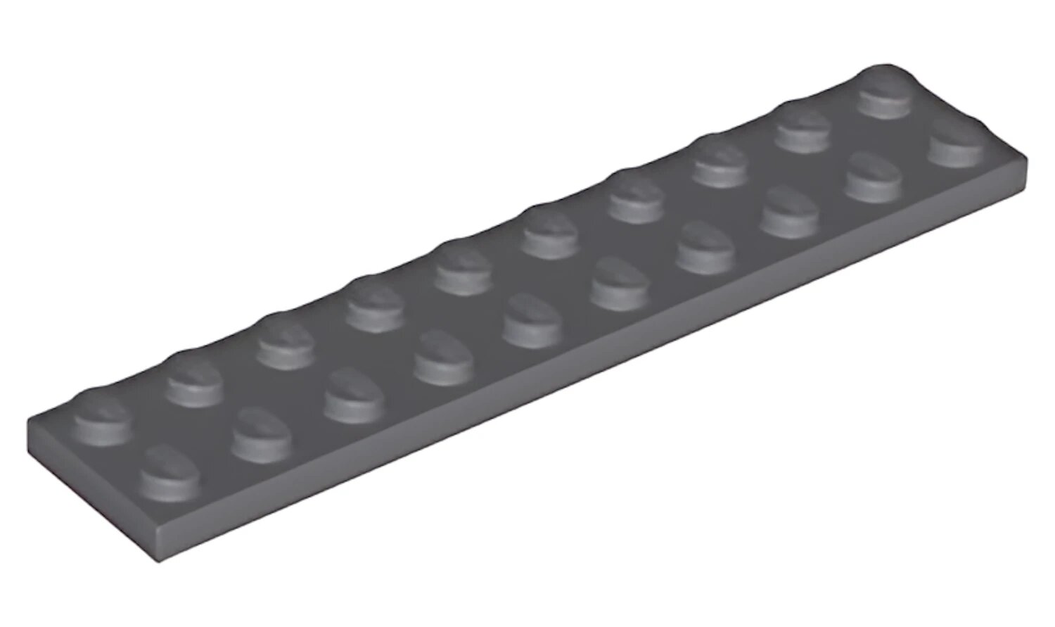 Деталь LEGO Plate 2 x 10 3832 Dark Bluish Gray U