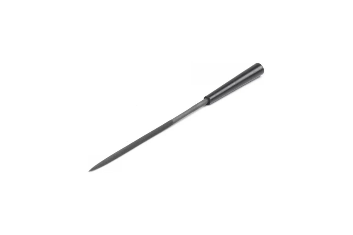 Трехгранный надфиль SITOMO 120 №1 с ручкой из пластика для точной обработки металла и дерева