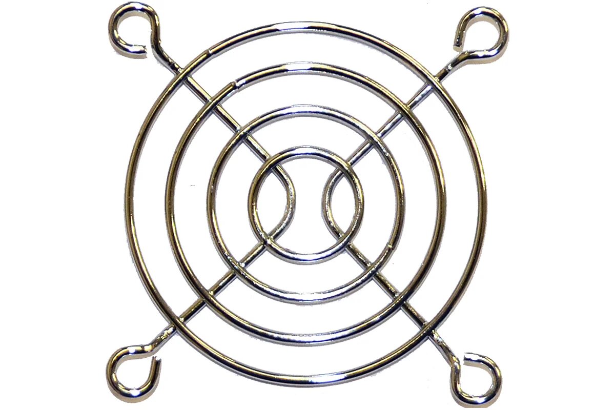 Решетка металлическая JAMICON K‑G06B04‑4HA 60 × 60 мм хромированная сталь для вентилятора типоразмера 60х60 мм