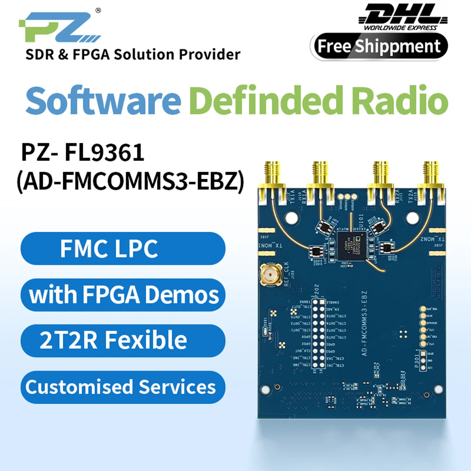 PZ AD-FMCOMMS3-EBZ SDR трансивер