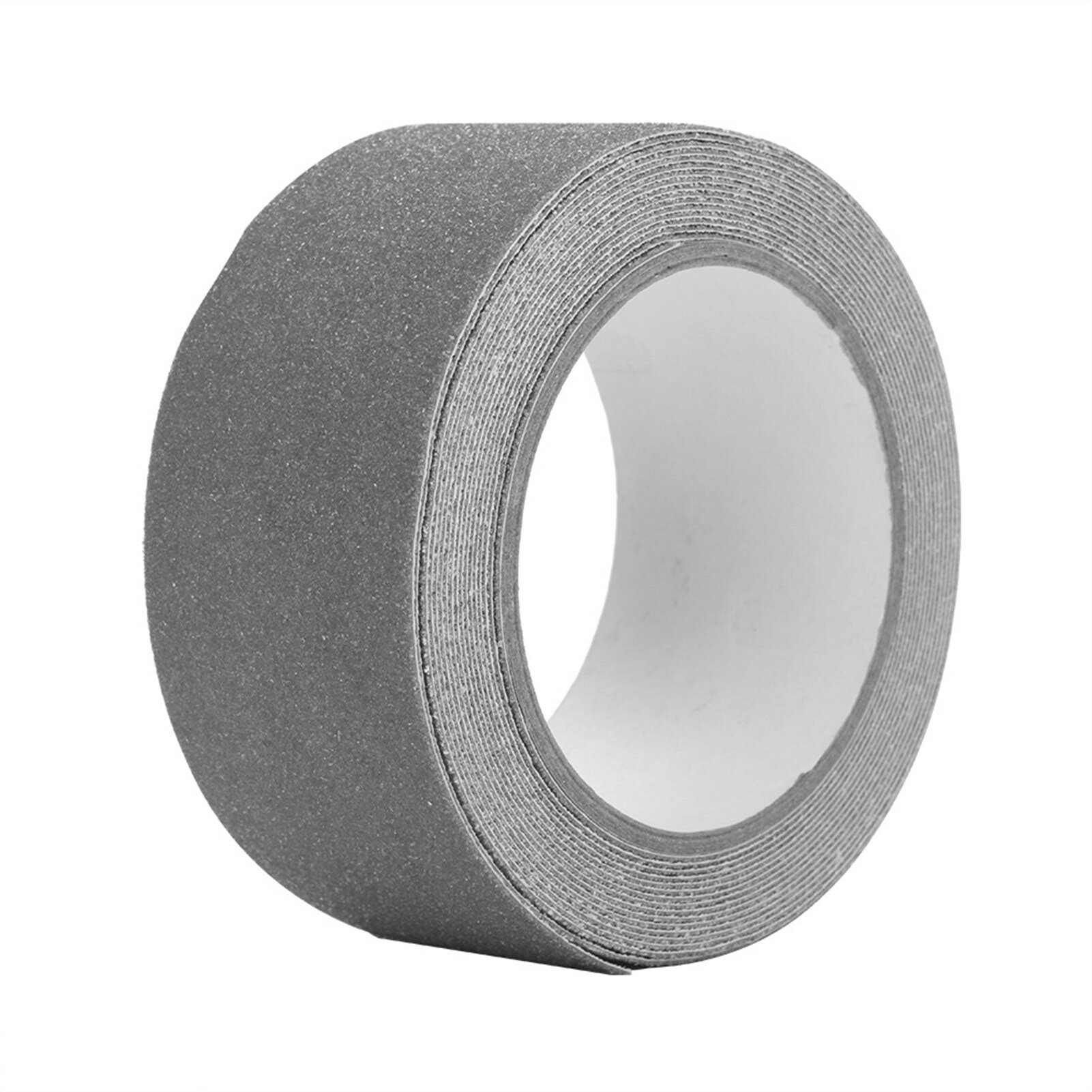 Красочная 5 м * 5 см ПВХ нескользящая противоскользящая клейкая лента для декора безопасности пола на ступеньках лестницы (серая)