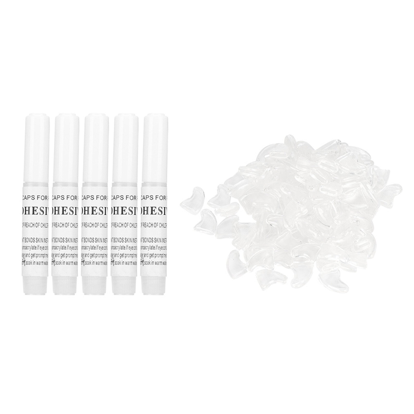 100PCS Soft Pet Cat Nail Caps Cover Safe Anti Scratch Dog Paw Claw Protector CoversWhite S