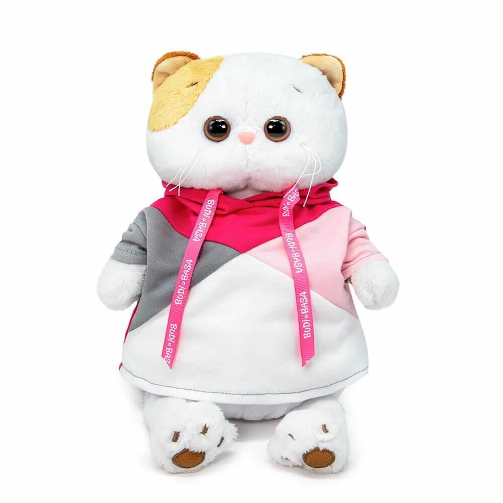 Мягкая игрушка BUDI BASA Кошка Ли-Ли, в разноцветной толстовке, 27 см (LK27-085)