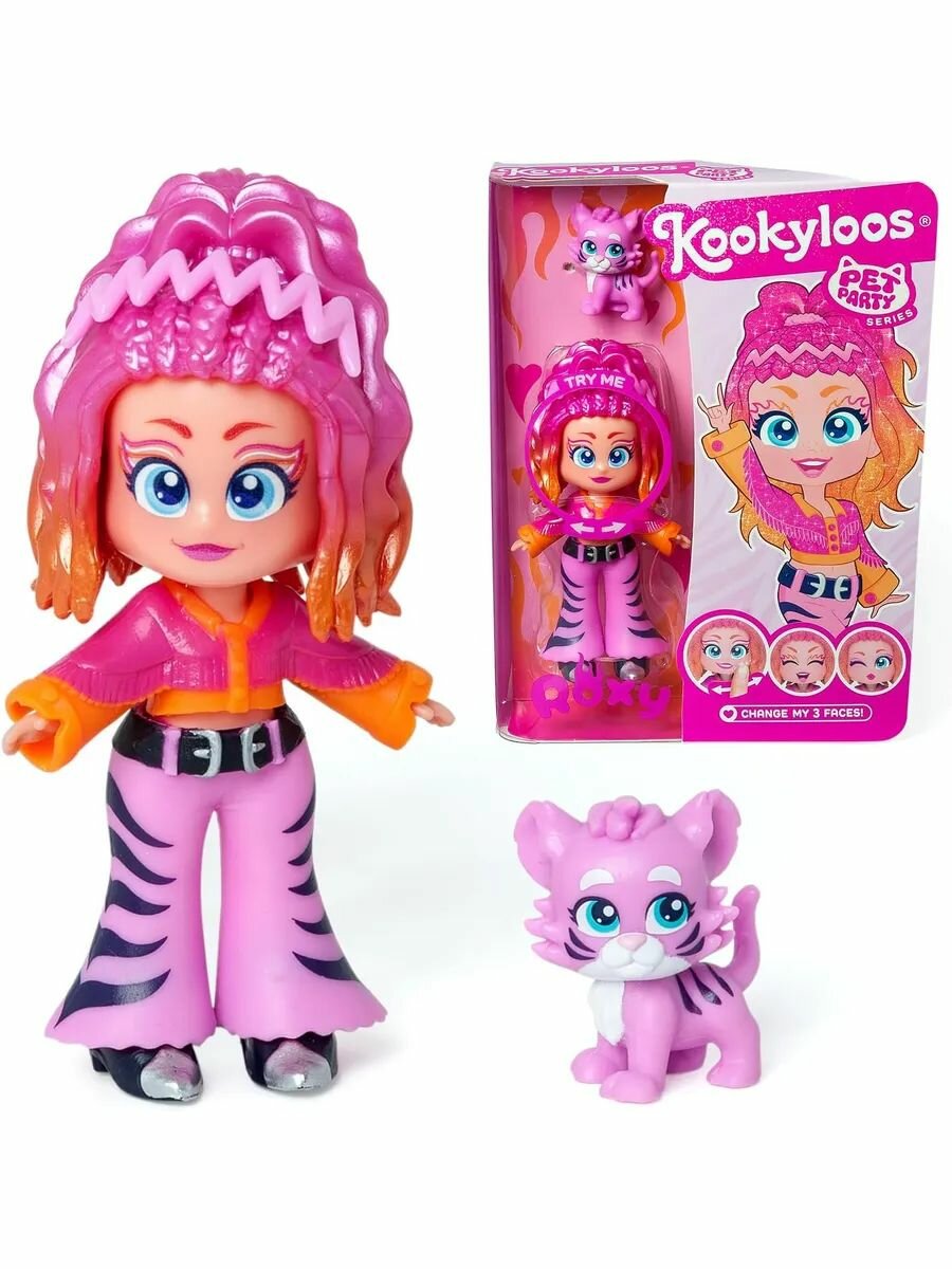 Набор игровой Pets Party Кукла Roxy с питомцем