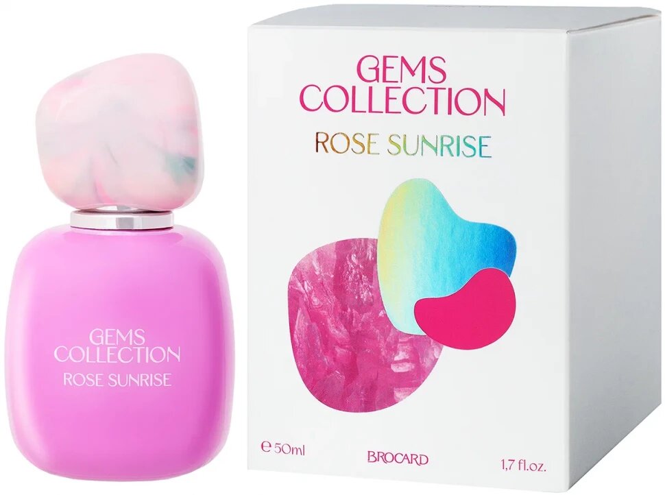 Туалетная вода Брокард Дракоценные Камни Розовый Рассвет "Gems Collection. Rose sunrise", Eau De Toilette, 50 мл