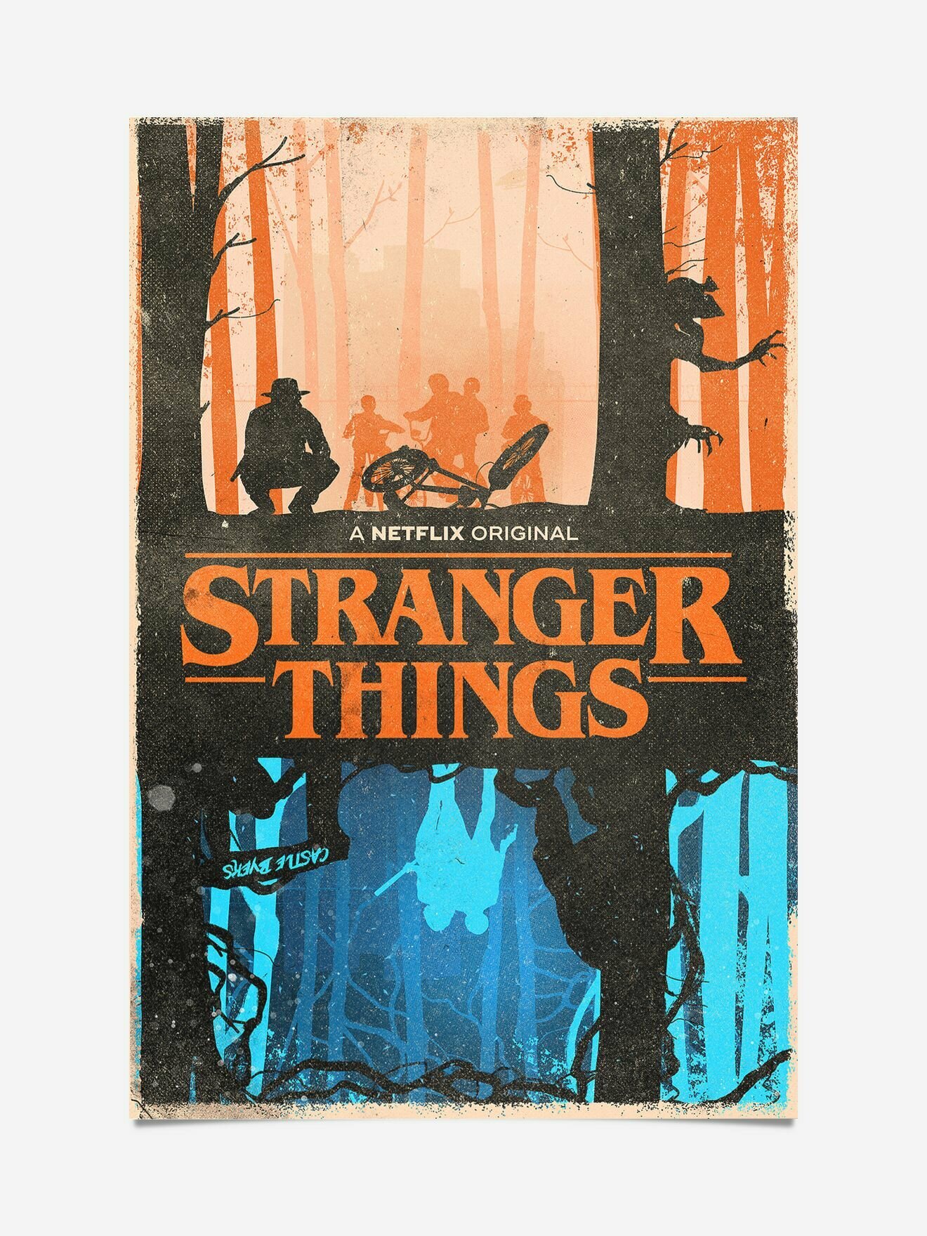 Постер сериала Очень Странные Дела - Stranger Things 40 на 60 см. от Poster4me
