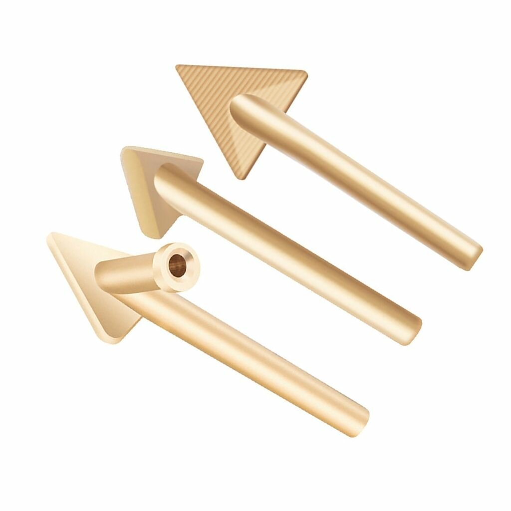 Сменные жала для паяльника, 3 шт, золотистые наконечники для сварки пластика, стальные насадки для ремонта утюгом, инструмент для автомастерской и дома