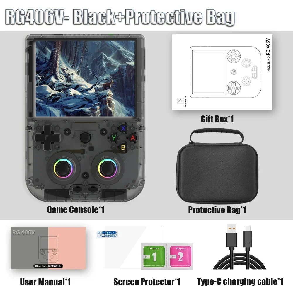ANBERNIC RG406V Black портативная игровая консоль