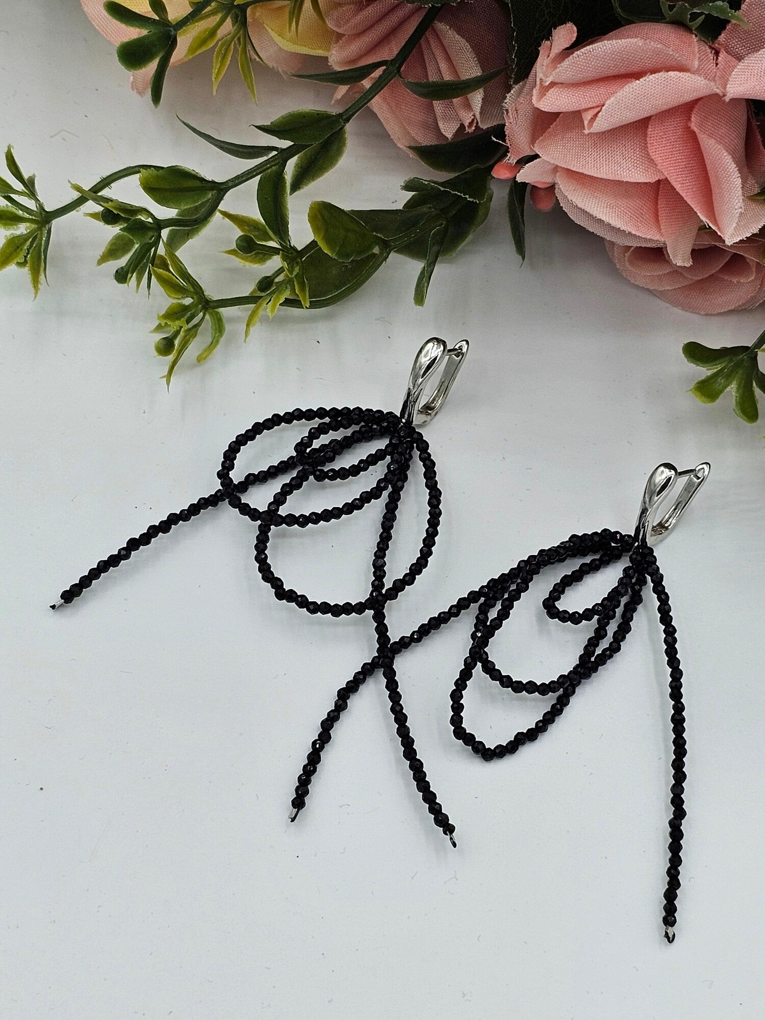 Серьги, шпинель