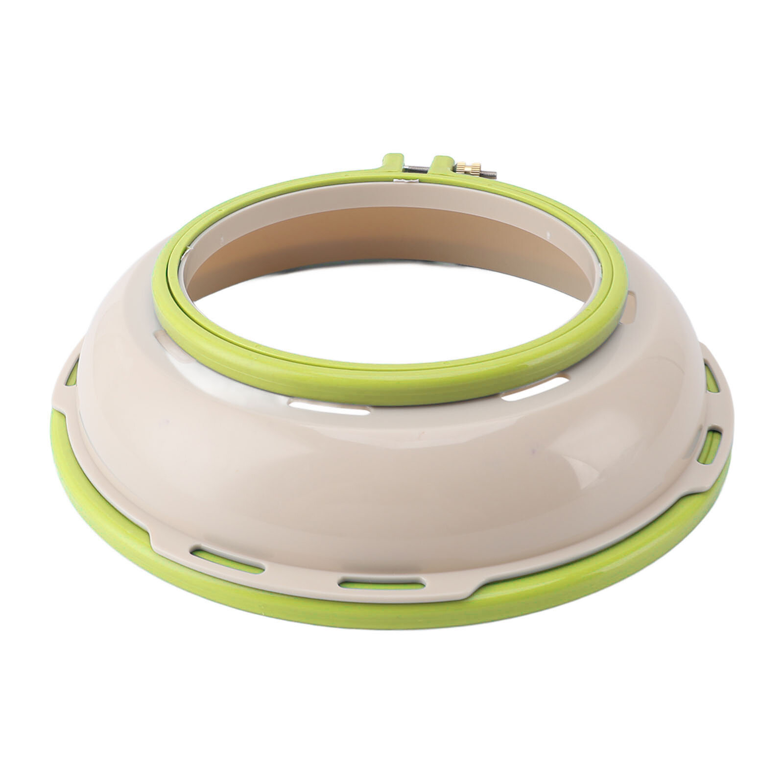 Двусторонние пяльцы для вышивки 25 см 16,5 см, рамка для игольчатой вышивки крестом, стеганый узор с зеленым фоном