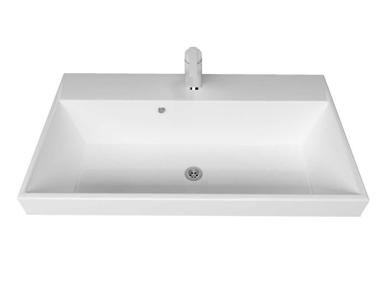 Умывальник "Слим 60" литьевой мрамор, 602х450х142, г. Ульяновск