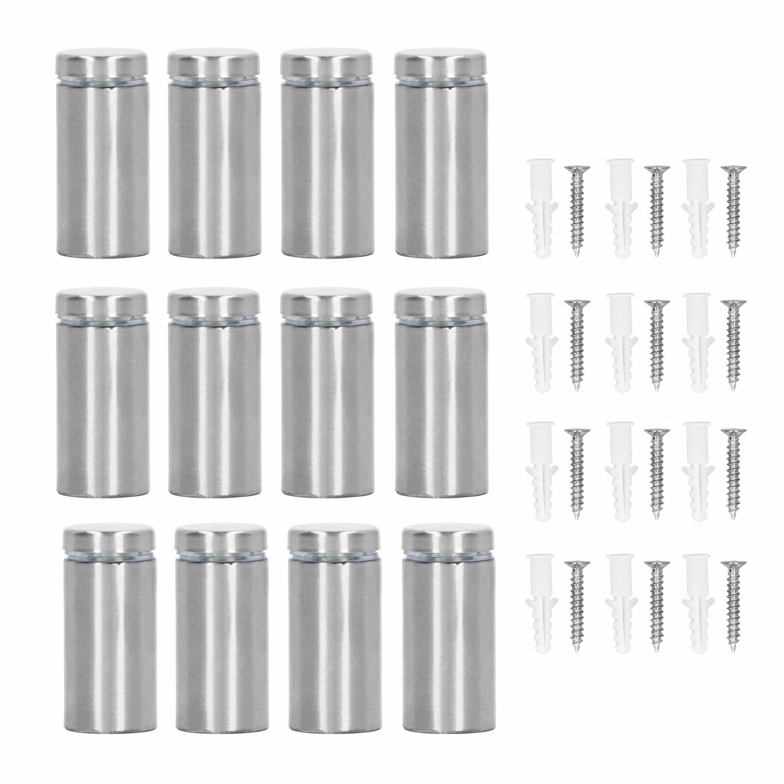 12 шт. винты-стояки из нержавеющей стали для настенного крепления рекламных объявлений и картин