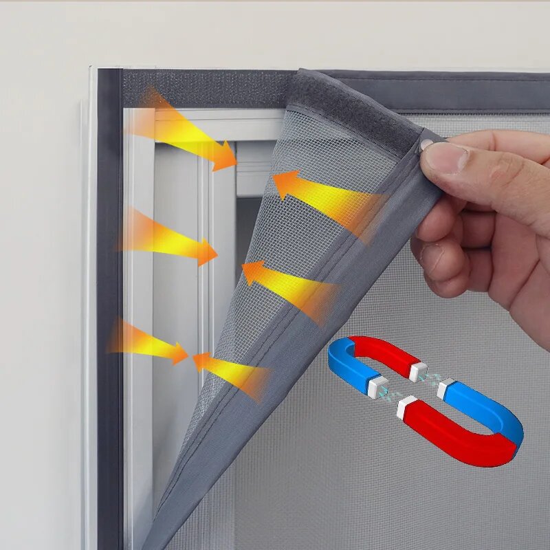 Магнитный экран для окна TYMF серый