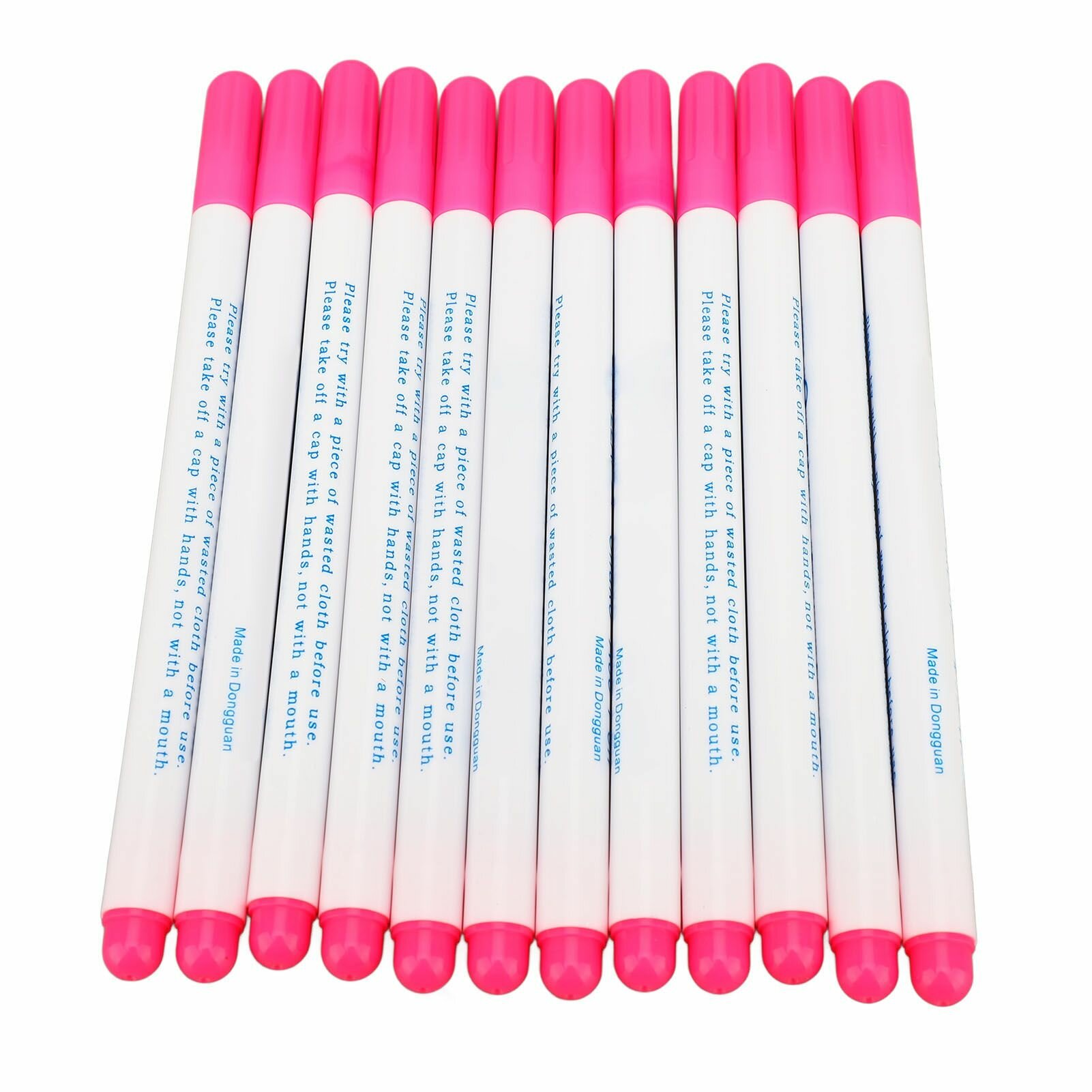 12 шт. водорастворимых ручек с исчезающими чернилами, красные