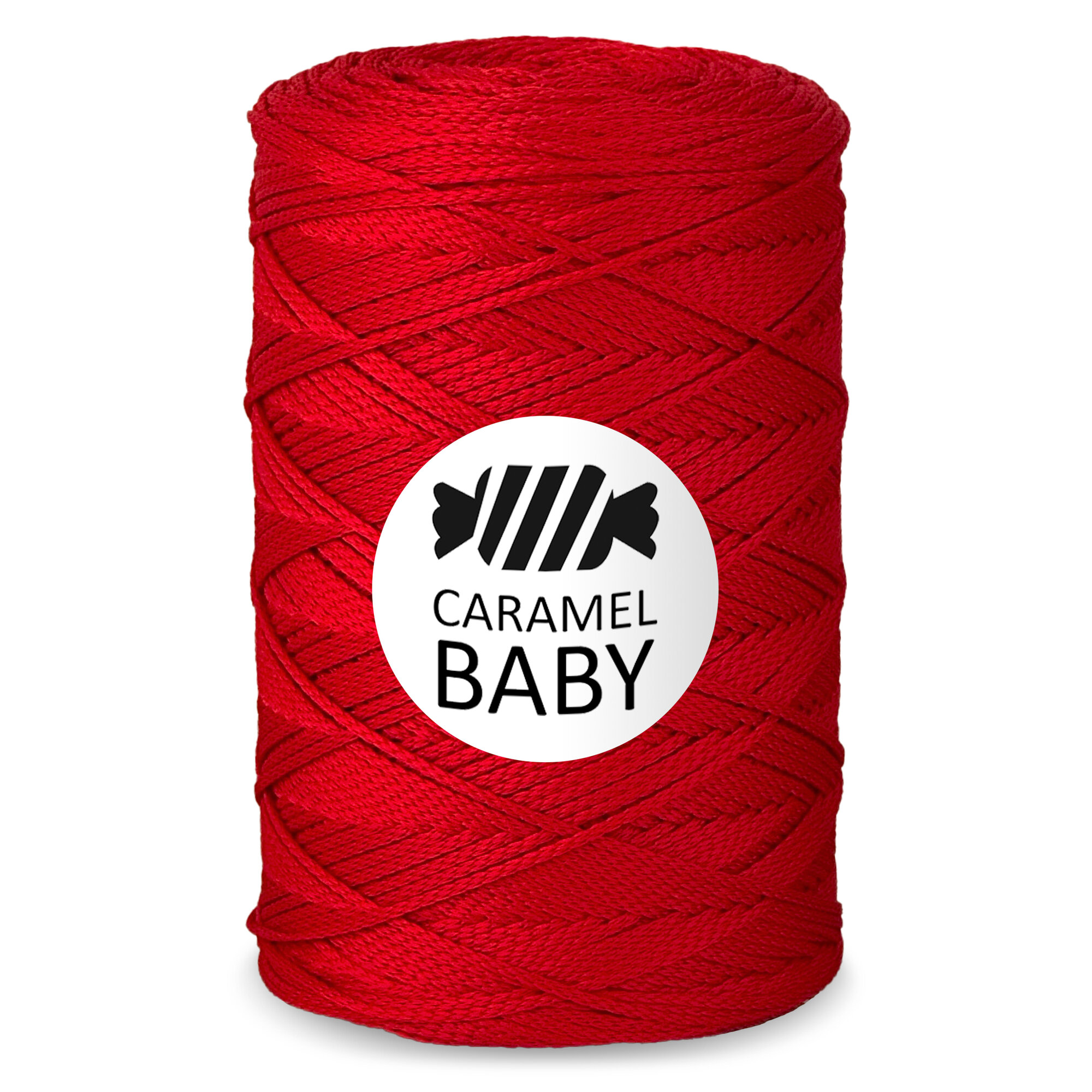 Шнур Caramel Baby (Карамель Бэби) Москва, 2 мм 500м/350гр, шнур полиэфирный для вязания, 1 моток