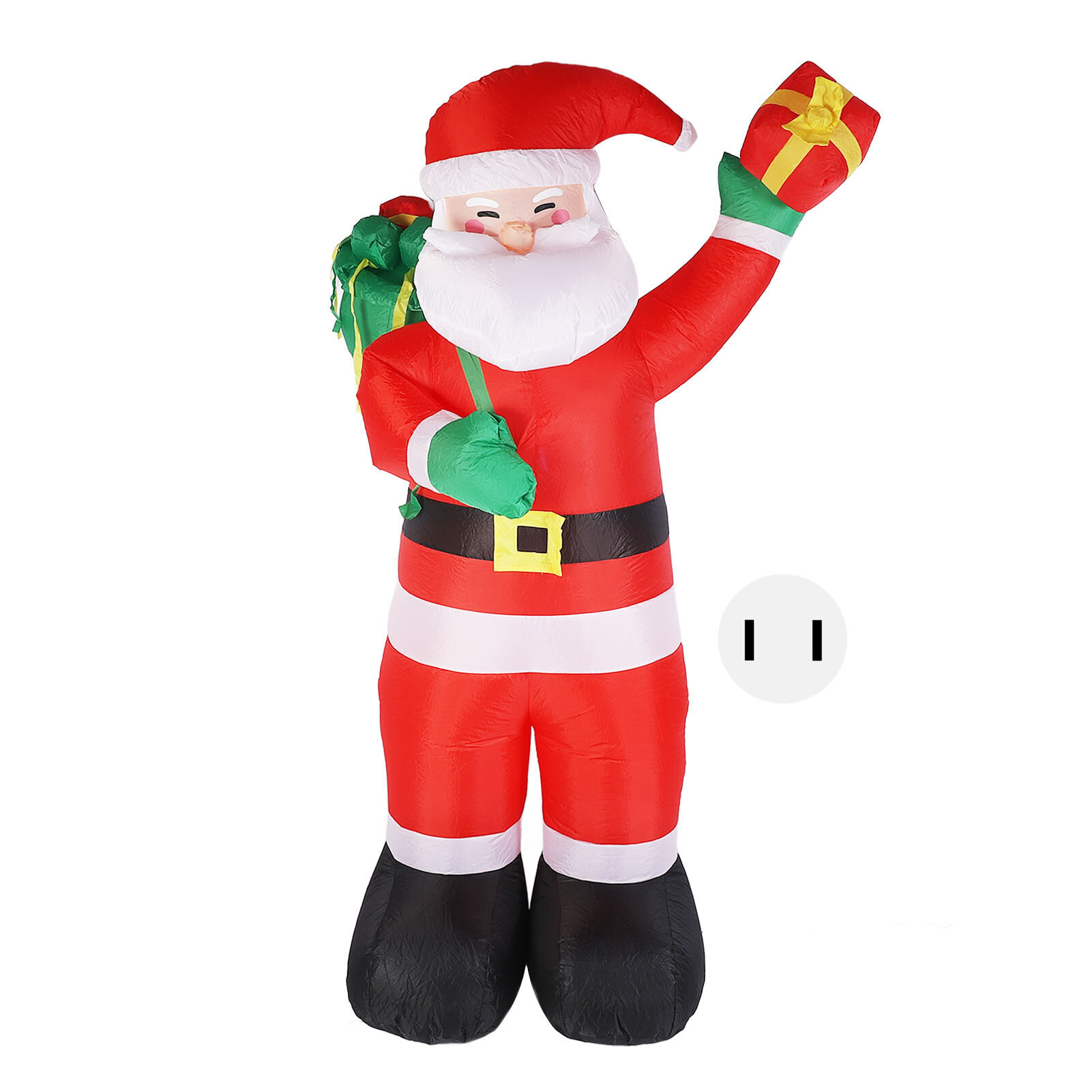 Надувной Санту со светодиодным легким декоративным, наподременными, взорвать Санта-Ярд Санта-Санта для открытого сада газона сад США. 100-120 В