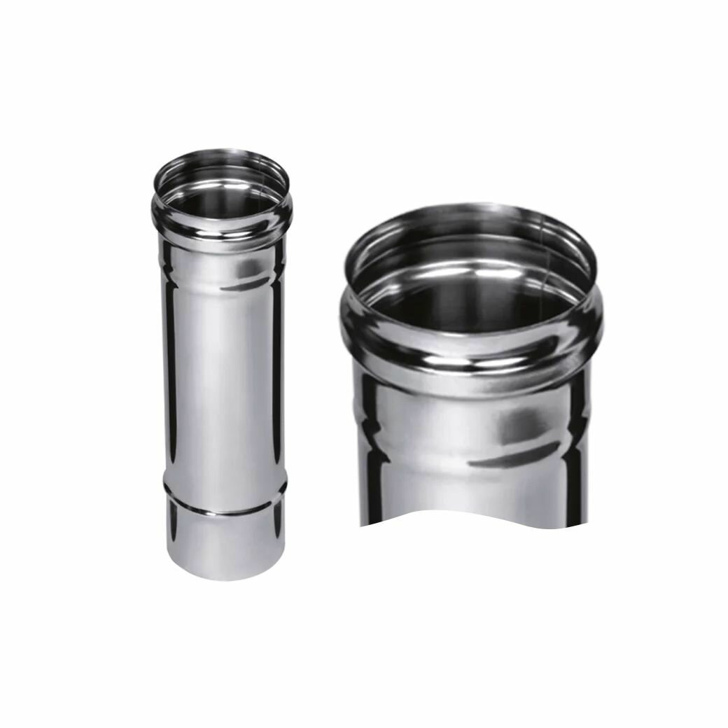 Труба дымоходная ф150 мм 0,5м нерж0,8мм