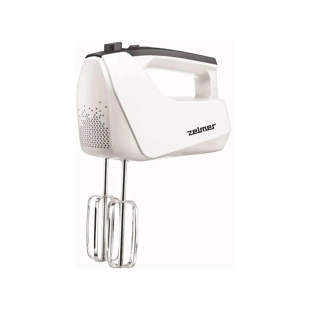 Миксер ZELMER ZHM2550 ручной 750 Вт, 5 скоростей, белый/серый