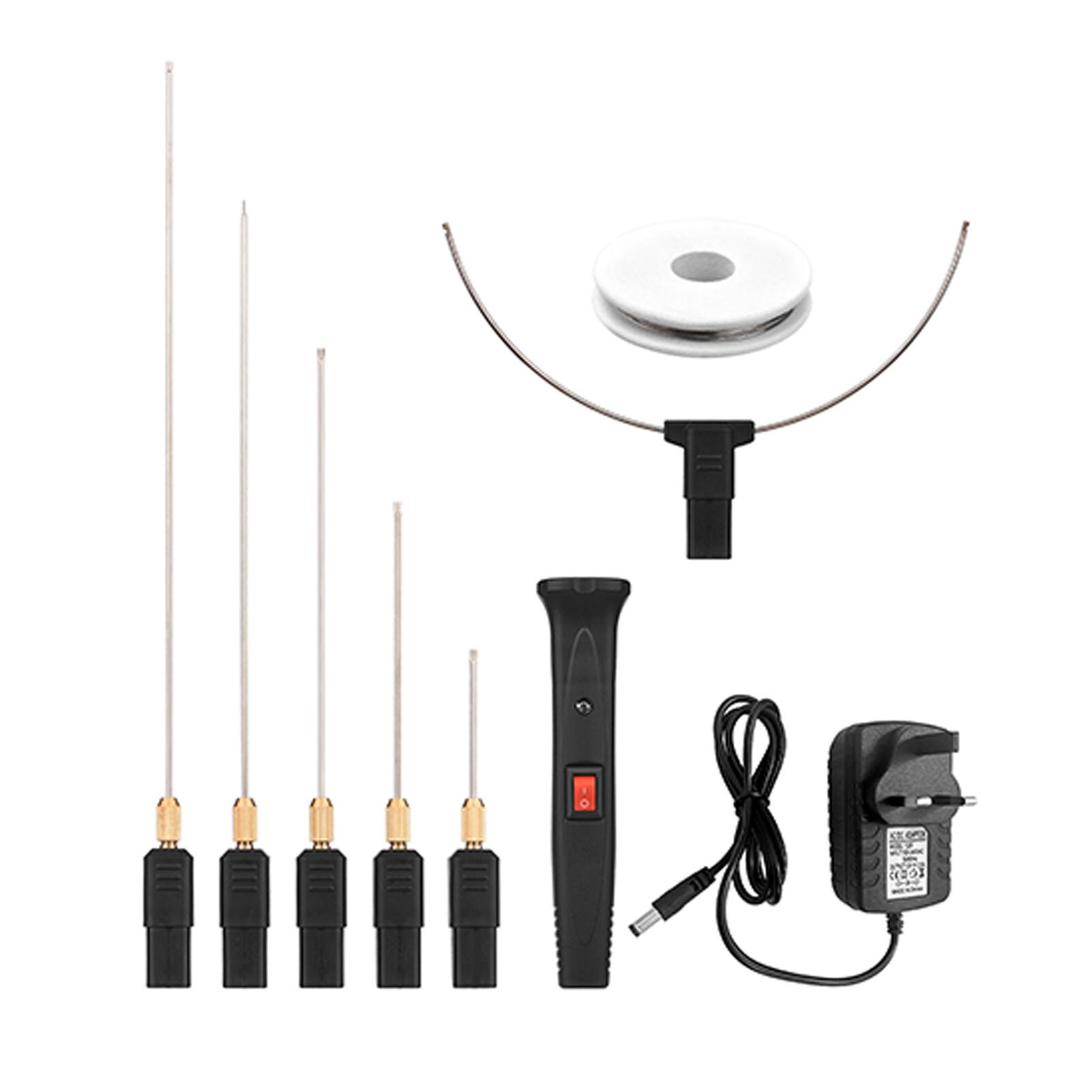 Набор для резки пенопласта с 5 прямыми и 1 арочным наконечником, портативный резак для пенопласта с постоянной температурой для поделок своими руками и моделирования из пенопласта