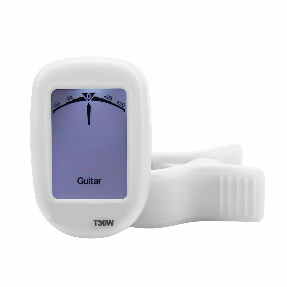 Механический струнный тюнер Meideal T30W, хроматический, для гитары, баса, скрипки, виолончели, укулеле, 360 поворот, LCD дисплей