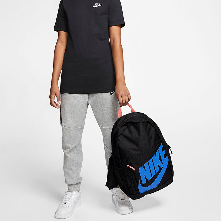 Сумка NIKE, фактура матовая, синий/черный — фото 1