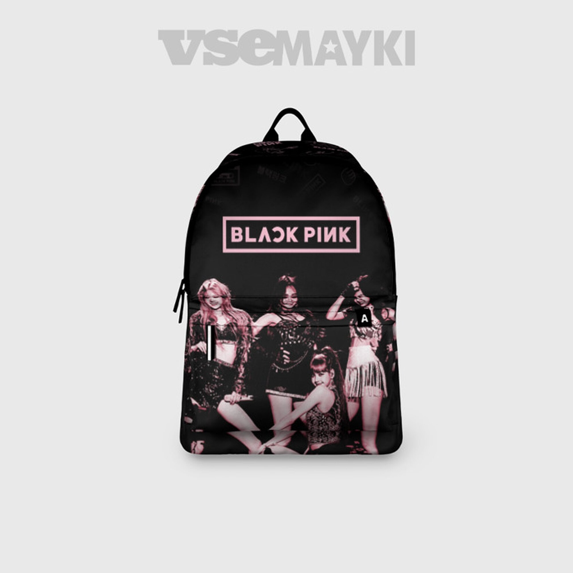 Рюкзак VseMayki с принтом Blackpink, унисекс, One size, белый