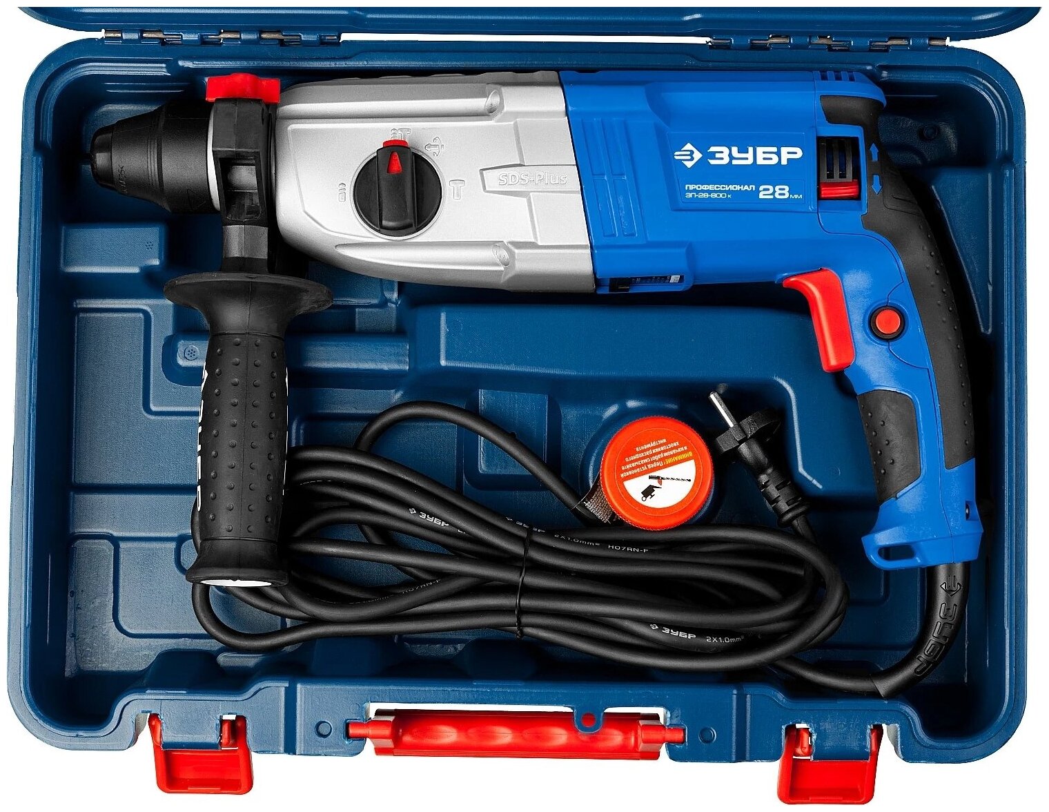 ЗУБР 800 Вт, 28 мм, перфоратор SDS Plus, серия Профессионал