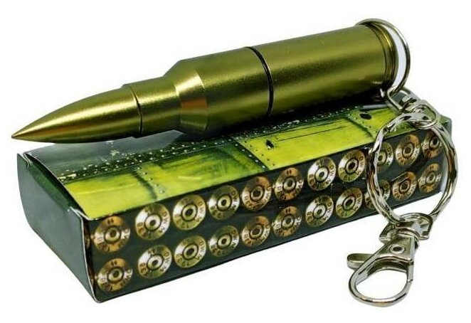 Подарочный USB-накопитель патрон пуля латунь оригинальная флешка 64GB