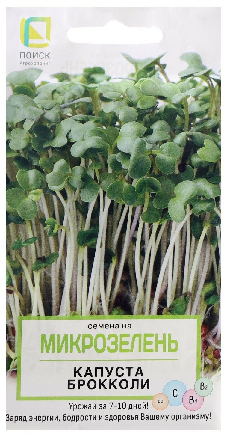 Семена Микрозелень Капуста брокколи 5г (Поиск)