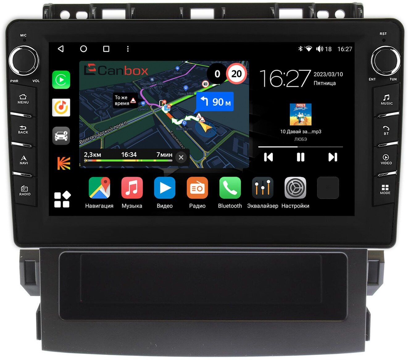 Штатная магнитола Canbox M-Line 7831-9-768 Subaru Forester 5, Impreza 5, XV 2, Crosstrek 2 2017-2024 Android 10 (4G-SIM, 2/32, DSP, IPS) С крутилками