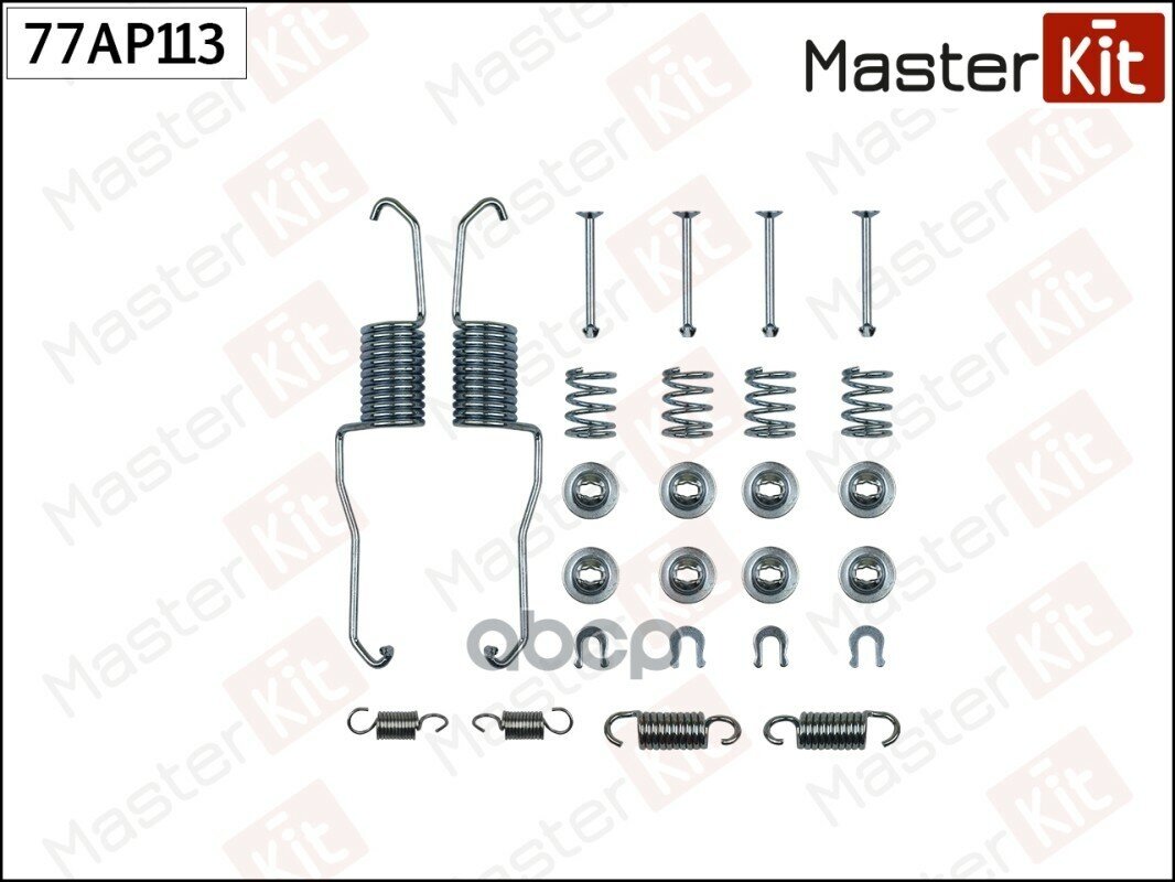Комплект установочный барабанных колодок TOYOTA RAV 4 II (_A2_) 2000 - 2005 MasterKit арт. 77AP113