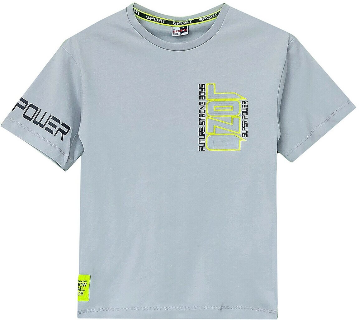 Футболка  футболка с принтом из 100% хлопка