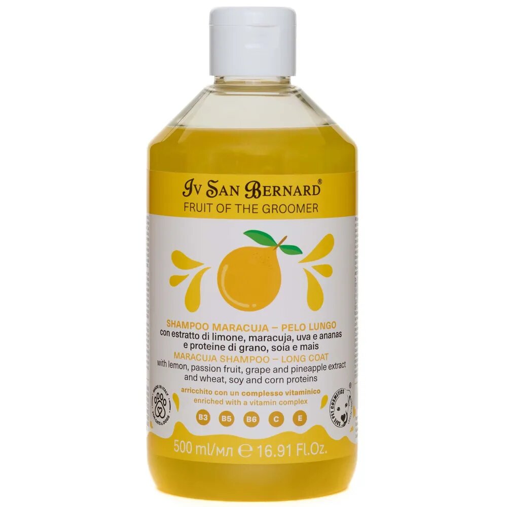 ISB Fruit of the Groomer Maracuja шампунь для длинной шерсти с протеинами 500 мл