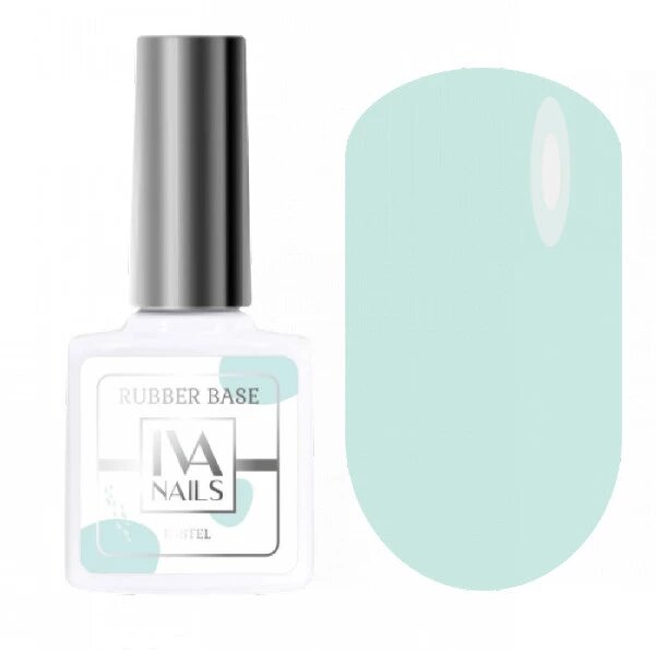 Каучуковая цветная база для гель-лака Rubber Base COLOR IVA NAILS Pastel №05 IVN-RBP-05, 8 мл