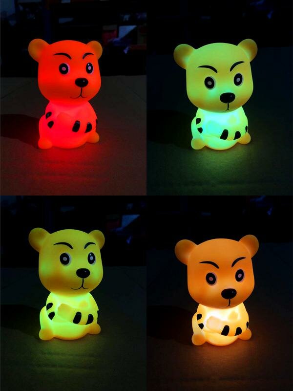Фигура светодиодная "Тигр" 8х7см светодиод RGB переливается разными оттенками элементы питания 3хAG13 (в компл.) Космос KOCNL-EL106(2022)