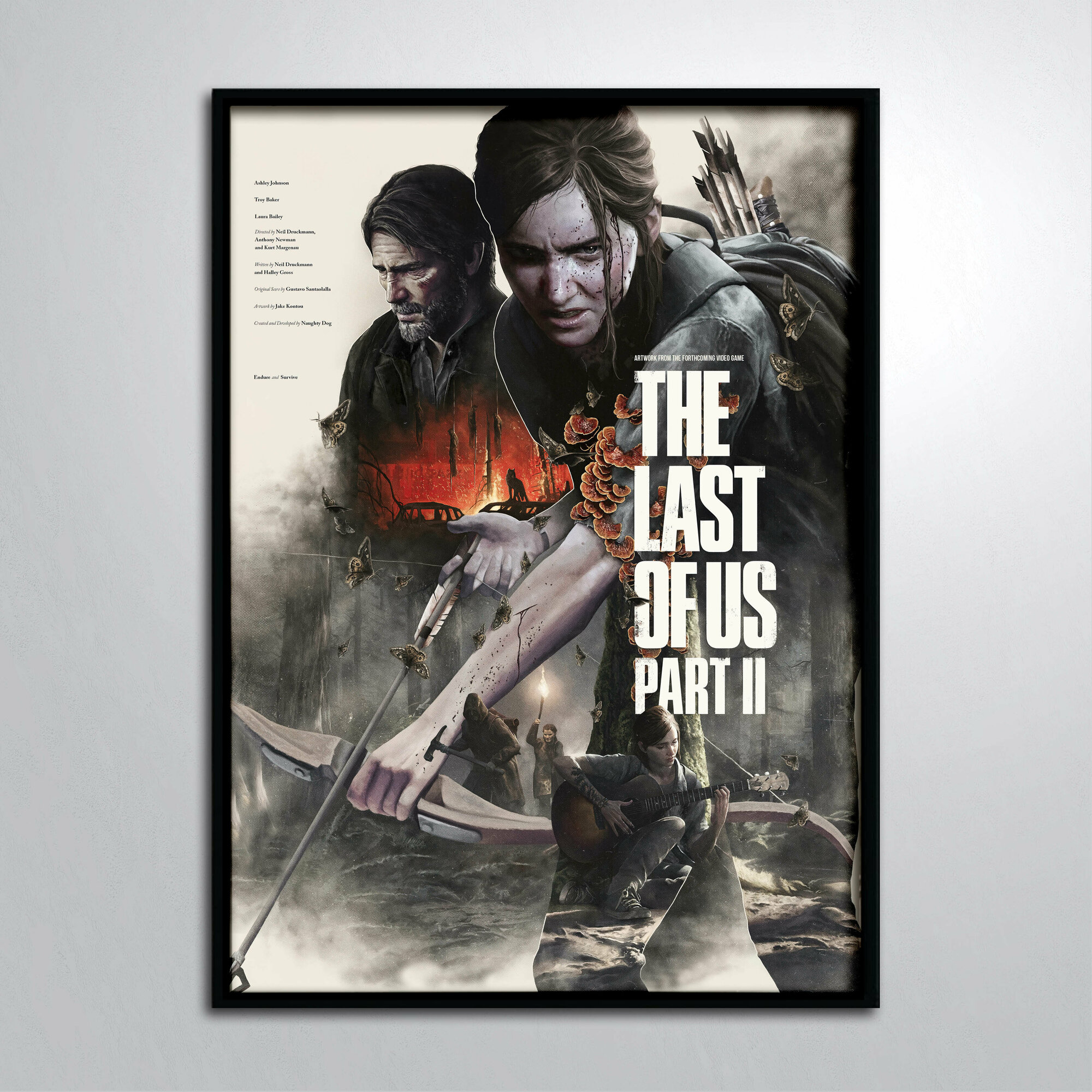 Постер без рамы/Игра The Last of Us part 2 Ласт оф ас 2 часть Одни из Нас Картина (А2/420х594)