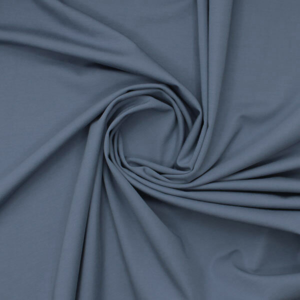 Трикотажная ткань "Джерси Деним", плательная, серо-голубая, плотность 220г/м², 1,4м x 1м