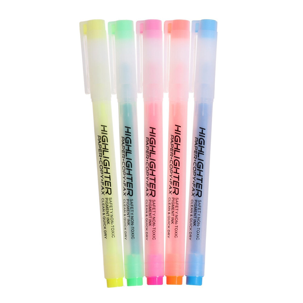 Текстовыделитель LAMARK 1-4, набор из 5-ти маркеров, линия 1-4 мм