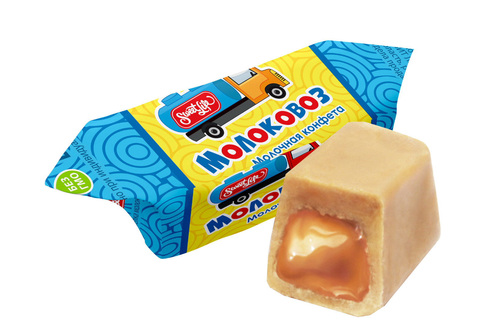Молочные конфеты Молоковоз, 1 кг, Свит Лайф