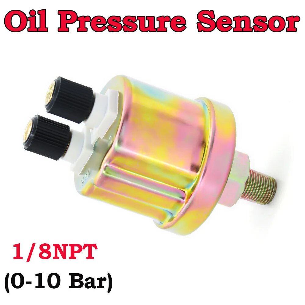 Водонепроницаемый многофункциональный манометр 52 мм 3 в 1, тахометр, датчик уровня масла, 0-10 Bar