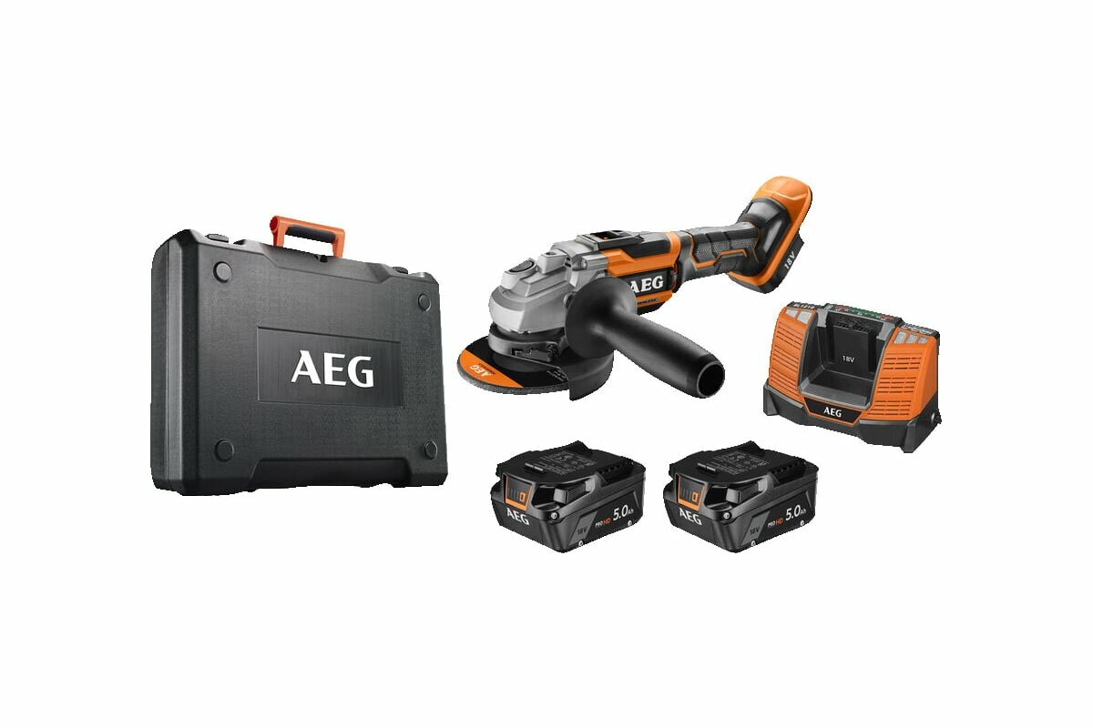 AEG Бесщеточная Углошлифовальная машина BEWS18-125BLLI-502C 4935464417