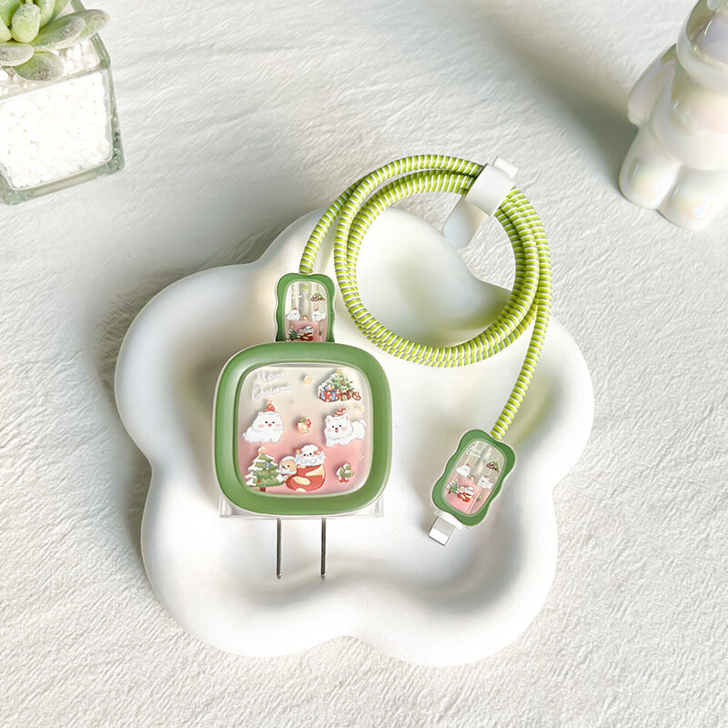 Чехол Cool Yue "Apple Charger Protective Cover", для зарядки, прозрачный, ТПУ